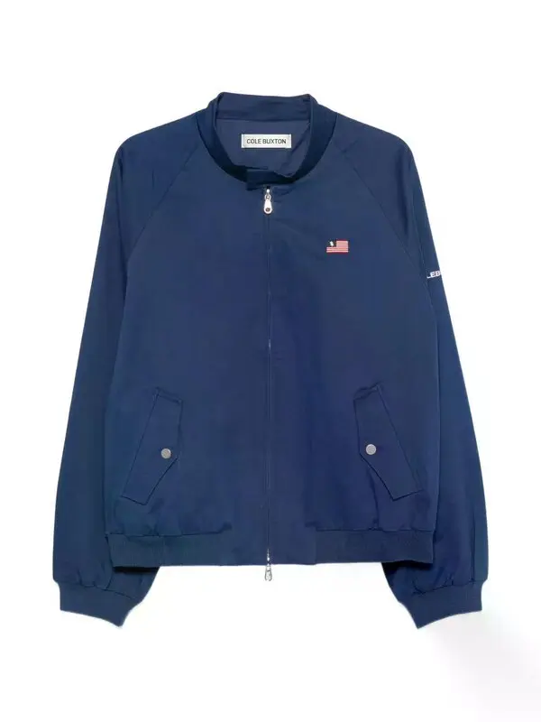 COLE BUXTON Logo-print Raglan Sleeve Jacket