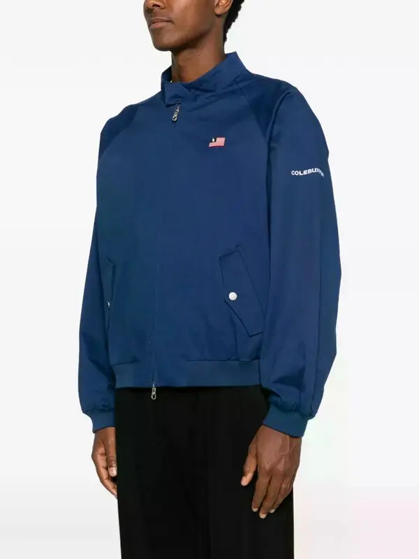 COLE BUXTON Logo-print Raglan Sleeve Jacket