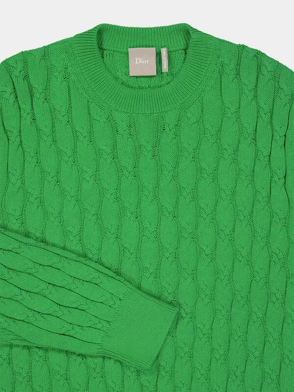 Dior Jumper Colr Torsade B Cotton