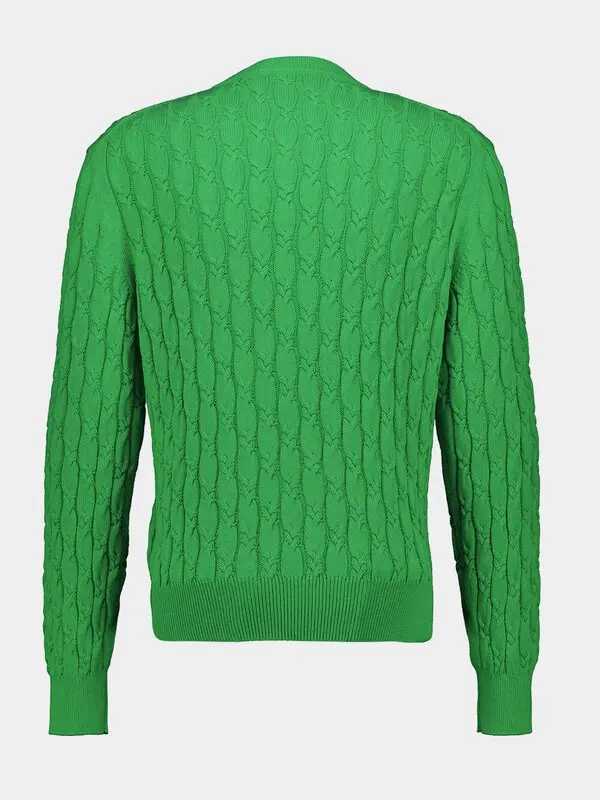 Dior Jumper Colr Torsade B Cotton - Green