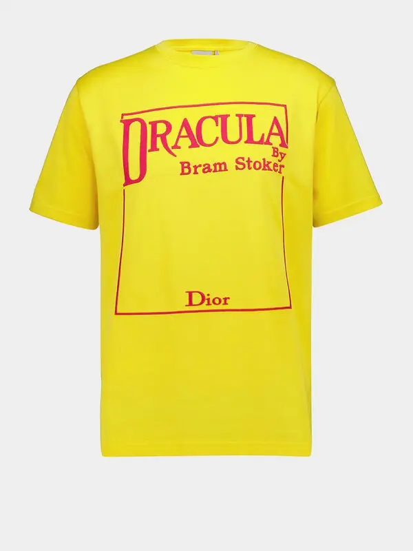 Dior T-shirt S/s B Dracula Cotton - Yellow