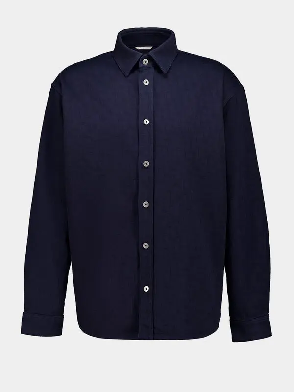 Dior Denim Shirt Obliq It Cotton - Blue
