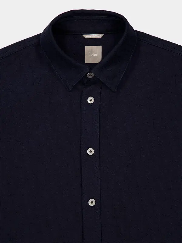 Dior Denim Shirt Obliq It Cotton