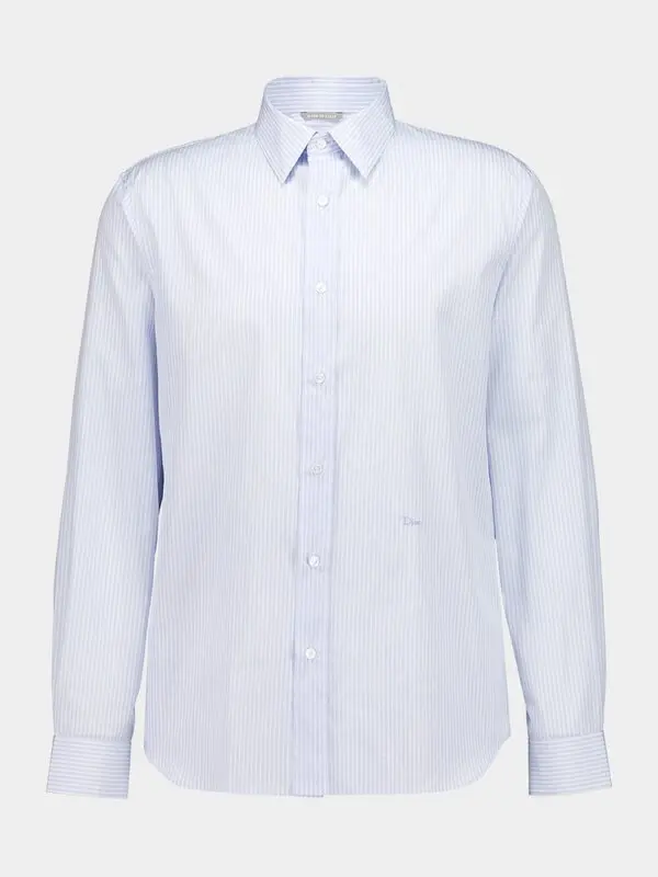 Dior Shirt L/s Col7 B Cotton - Blue