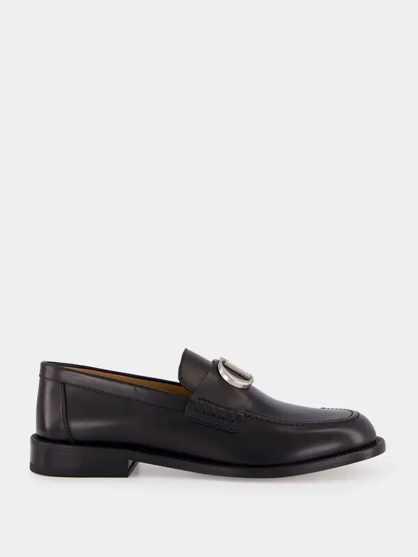 Dior Archie Buckle Loafers - Black