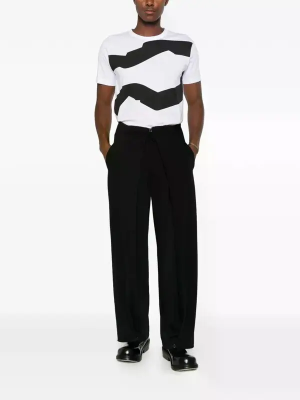 MA+ Wrap-front Wide-leg Trousers