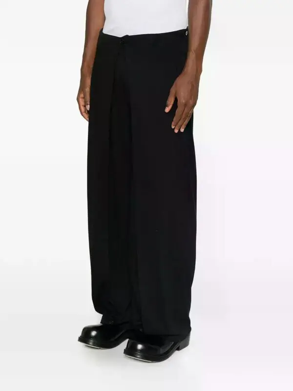 MA+ Wrap-front Wide-leg Trousers