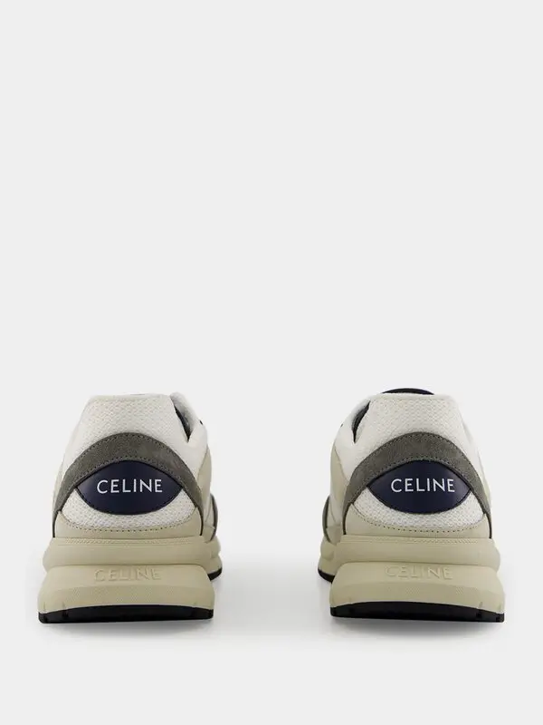 Celine Leather Lace-up Sneakers