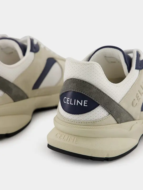 Celine Leather Lace-up Sneakers