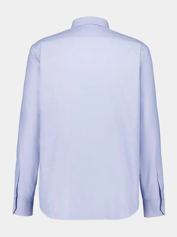 Celine Shirt Loose Fit L/s Drugstore Poche Cotton - Blue