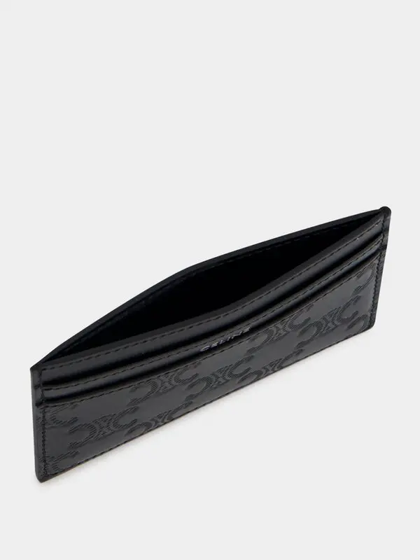 Celine Card Holder Triomphe All Over Leather Medium