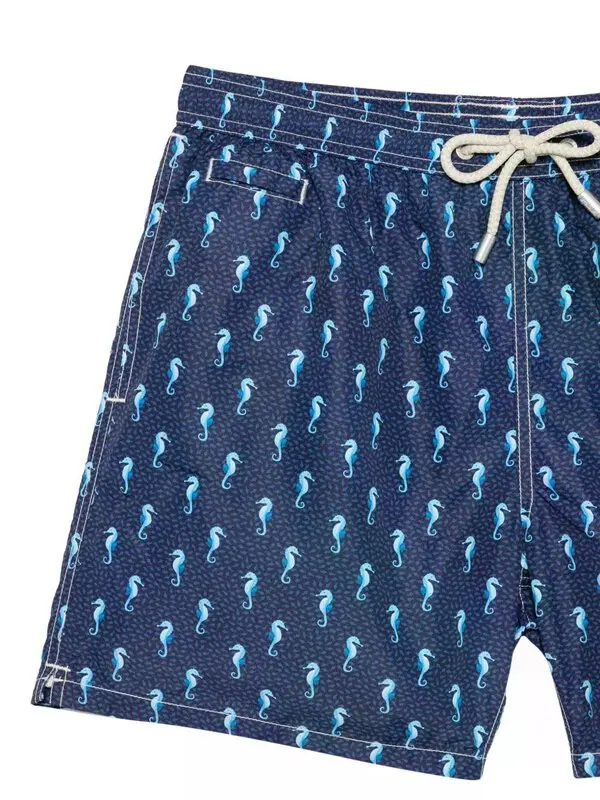 MC2 SAINT BARTH Seahorse Print Swim Shorts