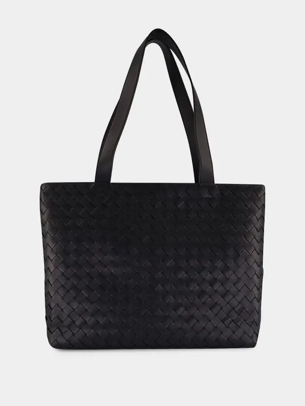 Bottega Veneta Avenue 15 Calfskin Tote - Black