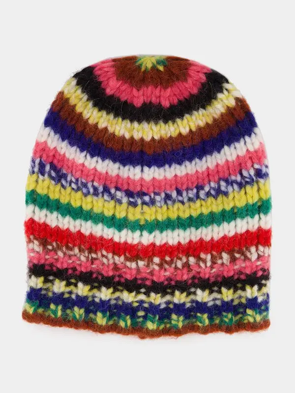 Celine Beanie Alpaca Wool - Multicolour
