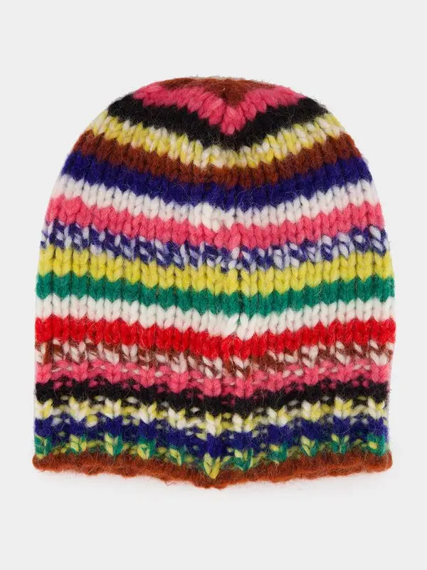 Celine Beanie Alpaca Wool - Multicolour