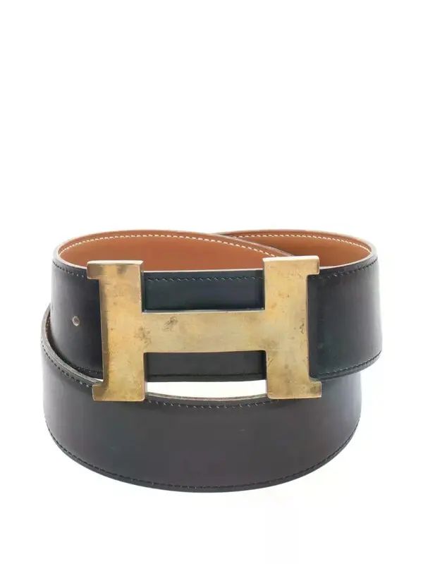 Hermès Constance H Buckle Belt - Black