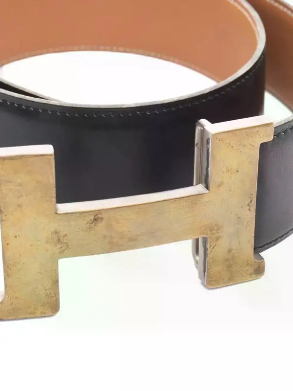 Hermès Constance H Buckle Belt - Black