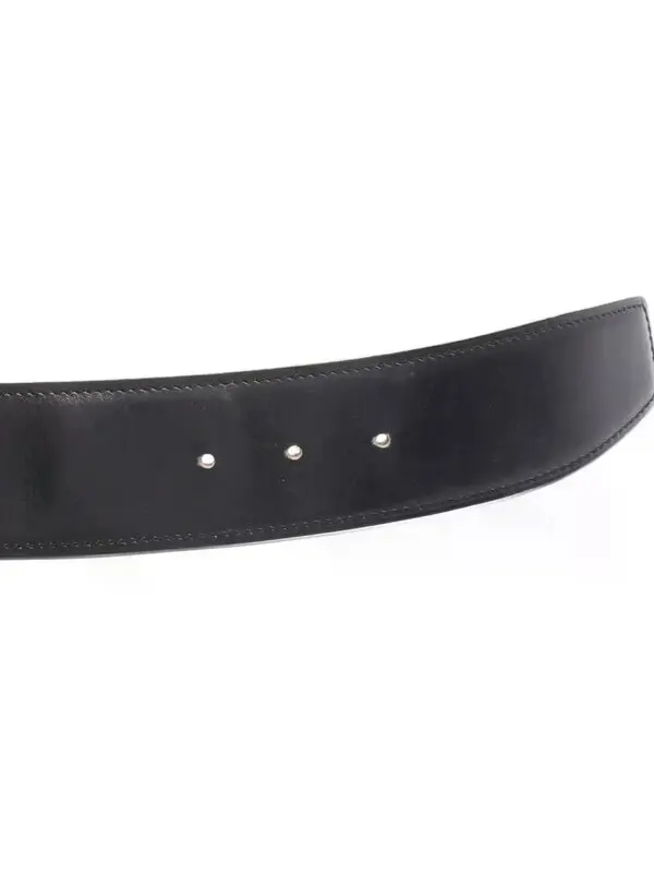 Hermès Constance H Buckle Belt - Black