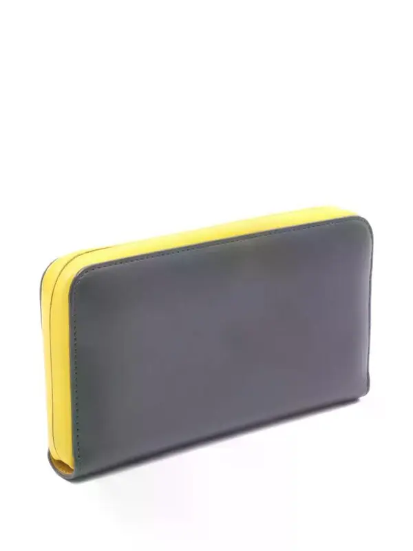 Fendi 2010s Monster Eyes Zip-around Wallet - Grey