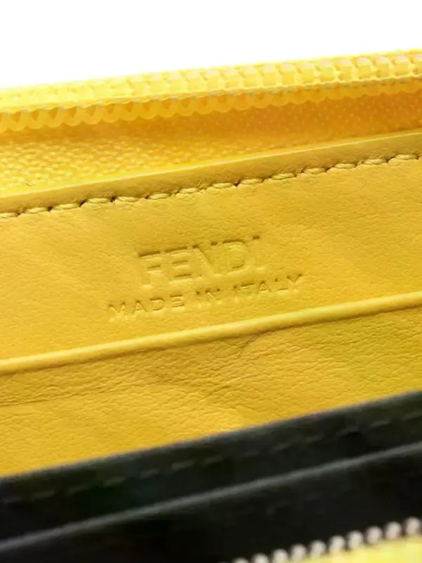 Fendi 2010s Monster Eyes Zip-around Wallet