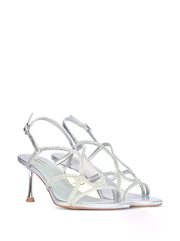 ALBANO Vanity Metallic Finish Sandals