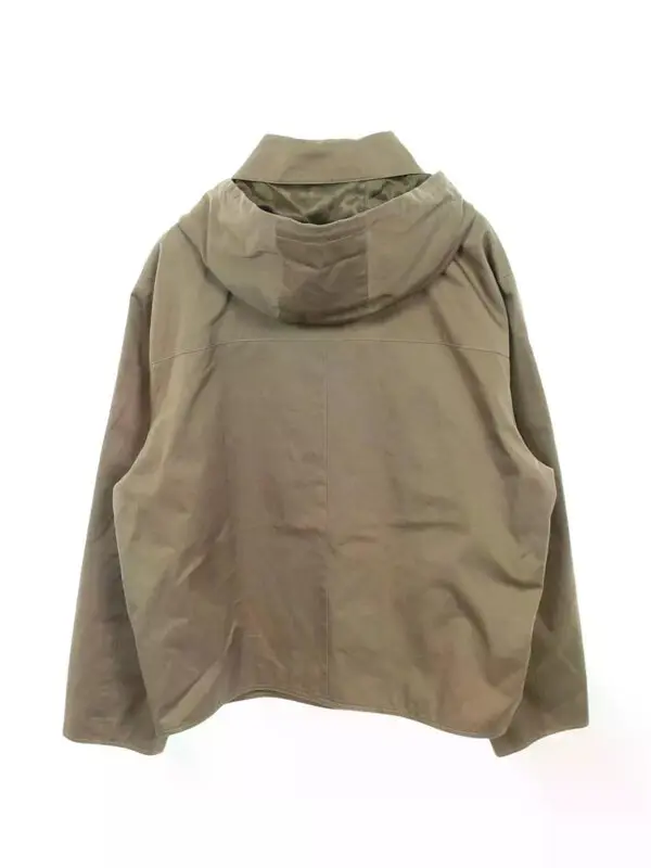 Loewe Khaki Green Cotton Anagram Leather Patch Hoodie