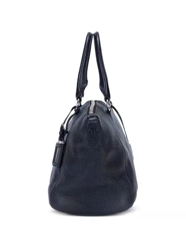 Prada Logo Plaque Tote Bag
