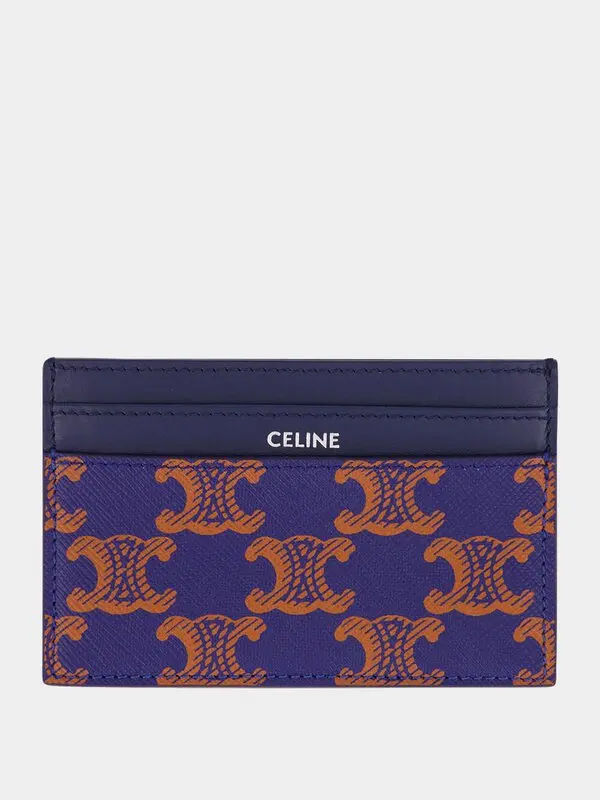 Celine Card Holder Medium Fabric - Blue
