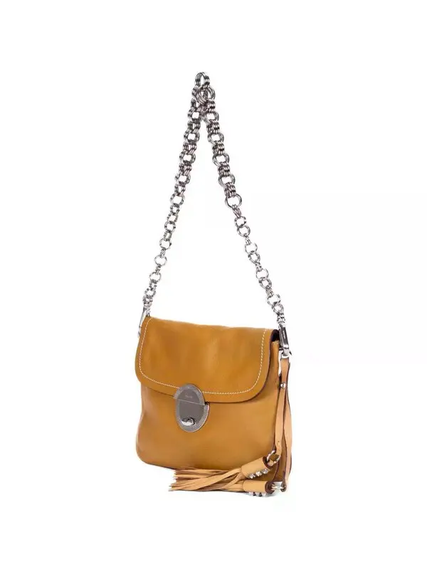 Prada Grain Leather Tassel Shoulder Bag