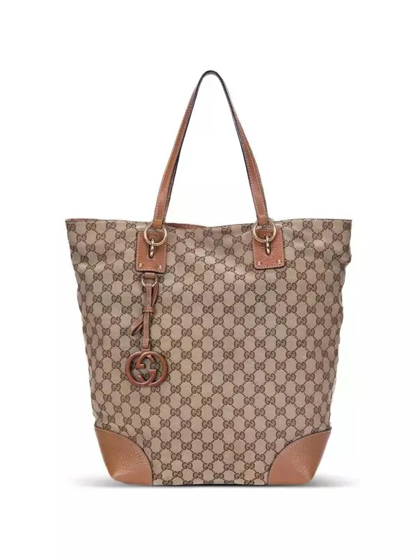 Gucci Gg Monogram Charm Tote Bag