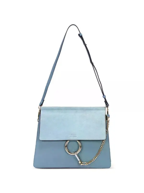 Chloé Faye Medium Shoulder Bag - Blue