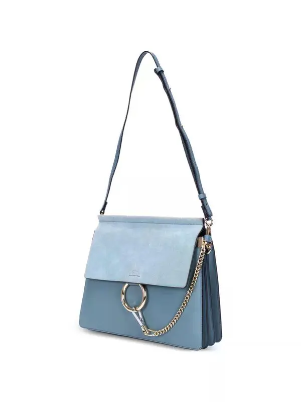 Chloé Faye Medium Shoulder Bag - Blue