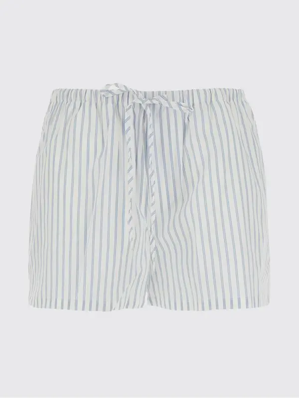DUNST Striped Drawstring Shorts