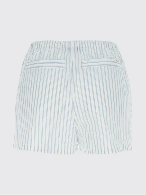 DUNST Striped Drawstring Shorts