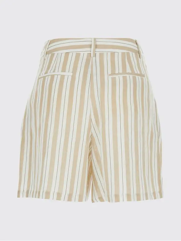 SEMICOUTURE Striped Shorts - Beige