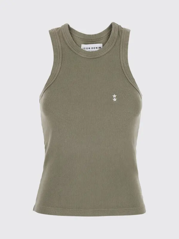 ICON DENIM LOS ANGELES Ribbed Tank - Green