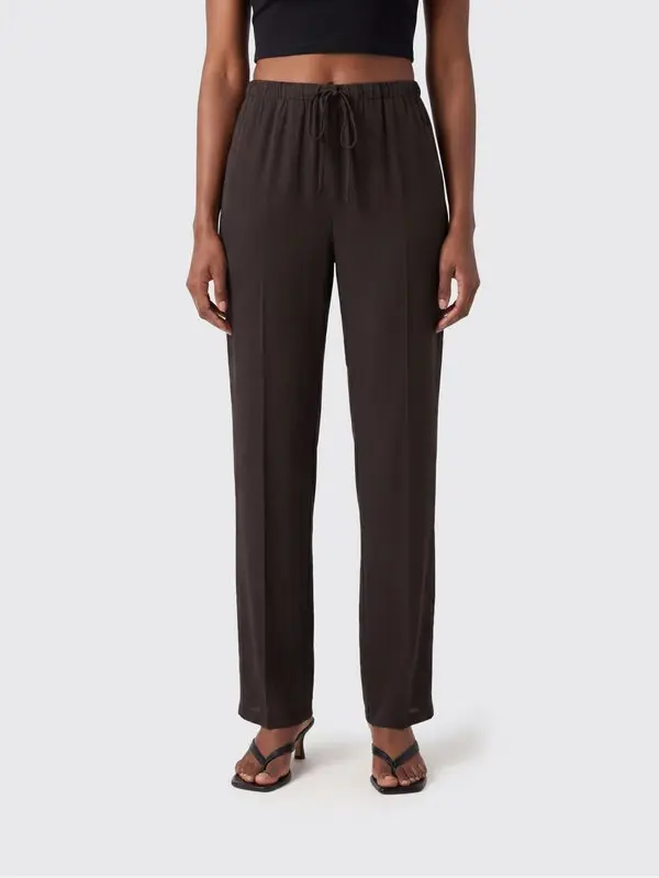 SEMICOUTURE Drawstring Waist Trousers - Brown