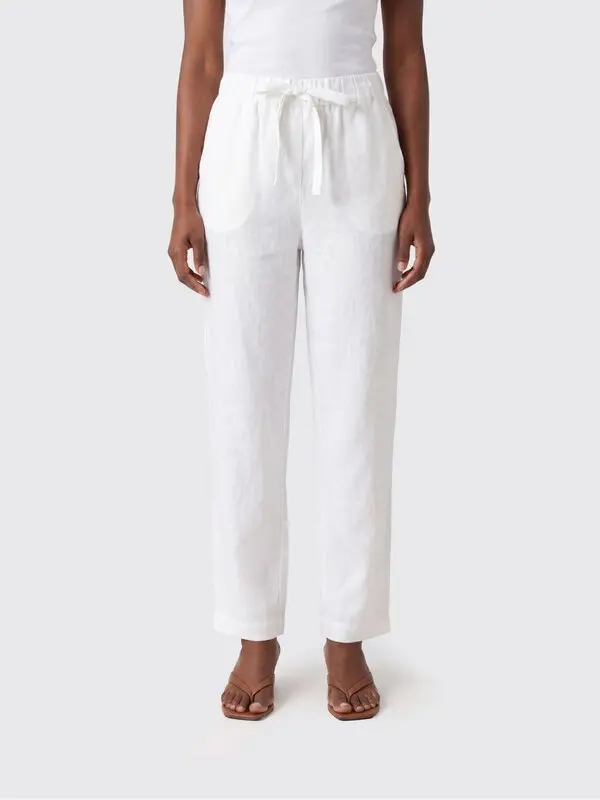 SEMICOUTURE Drawstring Waist Trousers - White