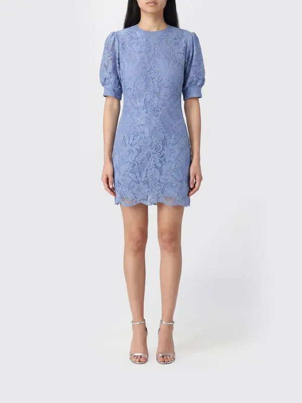 Michael Kors Lace Mini Dress - Gnawed Blue