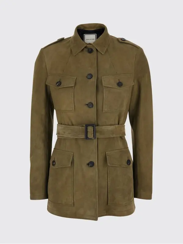 Tagliatore Belted Suede Jacket