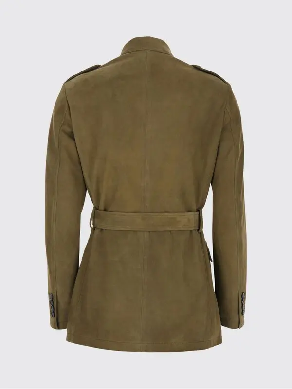 Tagliatore Belted Suede Jacket