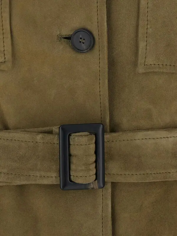 Tagliatore Belted Suede Jacket