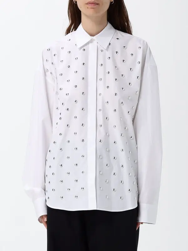 MSGM Embellished Shirt - White