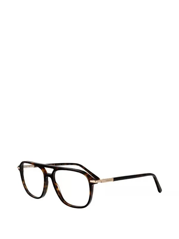 FERRAGAMO Tortoiseshell-effect Double-bridge Eyeglasses