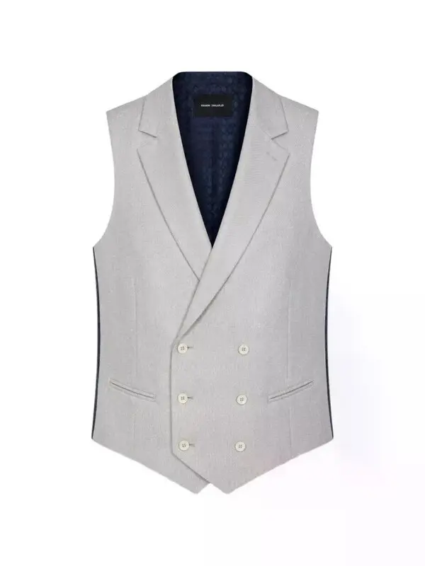 RAMON SANJURJO Double-breasted Peak-lapel Waistcoat