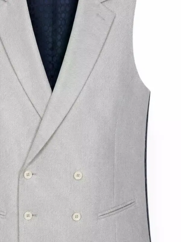 RAMON SANJURJO Double-breasted Peak-lapel Waistcoat