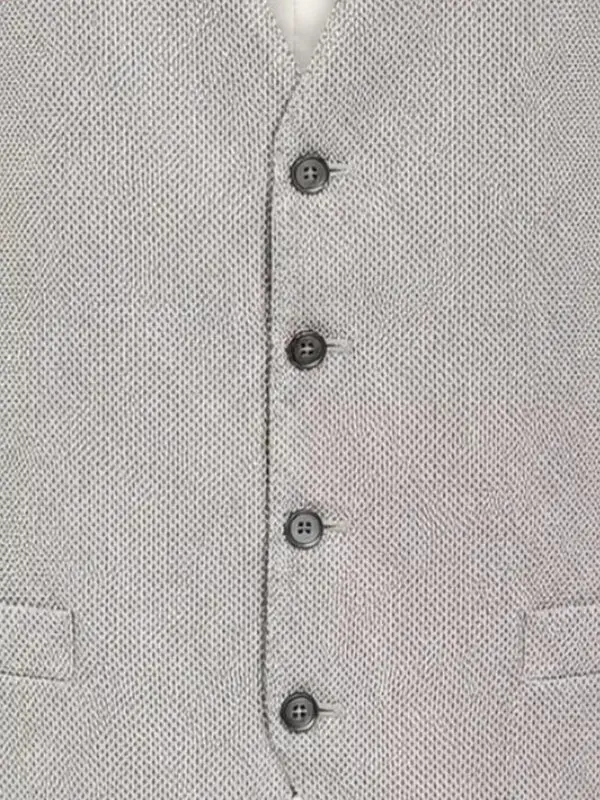 L.B.M. 1911 Textured V-neck Waistcoat