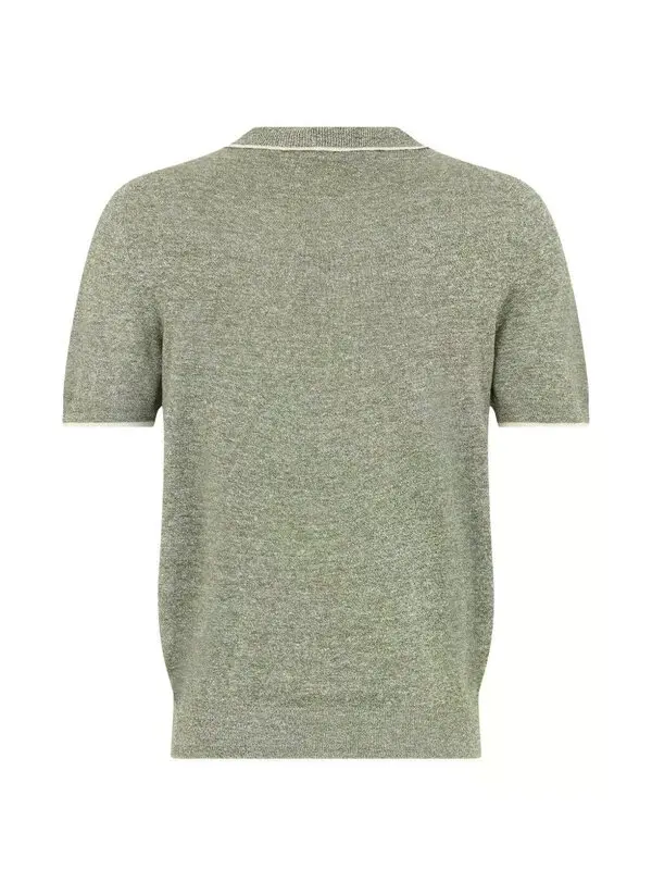 Fedeli Zip-fastening Short-sleeve Polo Shirt
