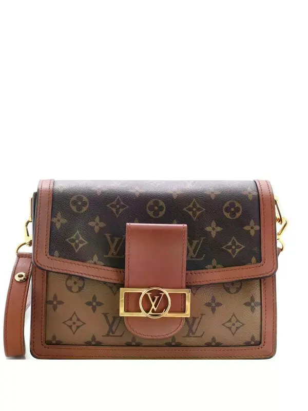 LOUIS VUITTON Dauphine Reverse Monogram Canvas Mm Shoulder Bag