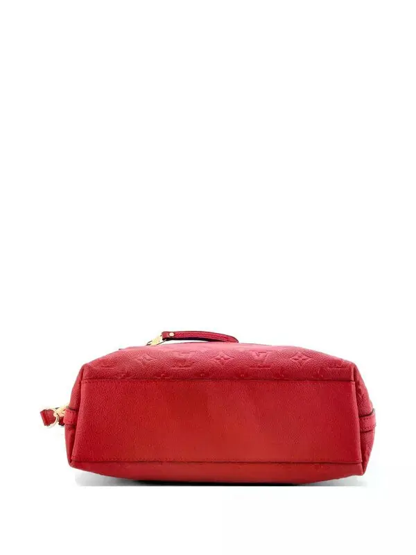 LOUIS VUITTON Bastille Satchel Monogram Empreinte Leather Pm - Red